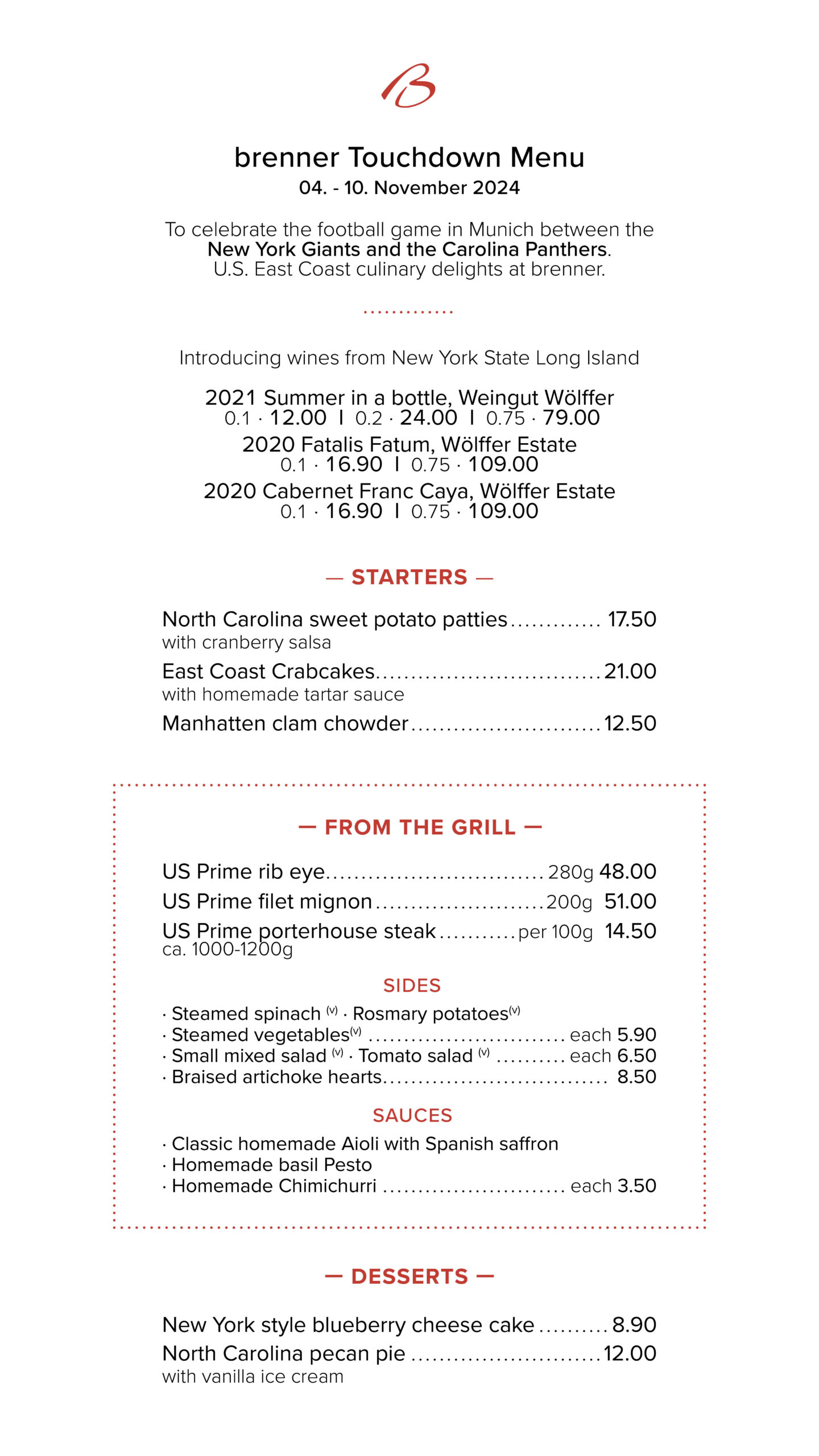 Brenner – Restaurant im Herzen Münchens